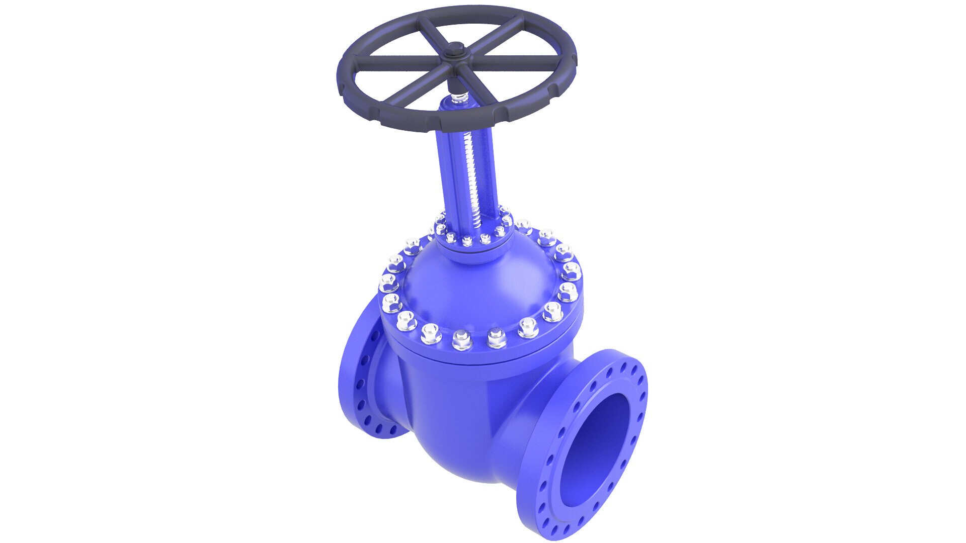 Big Large Gate Valve 46 3D Model - TurboSquid 2308111