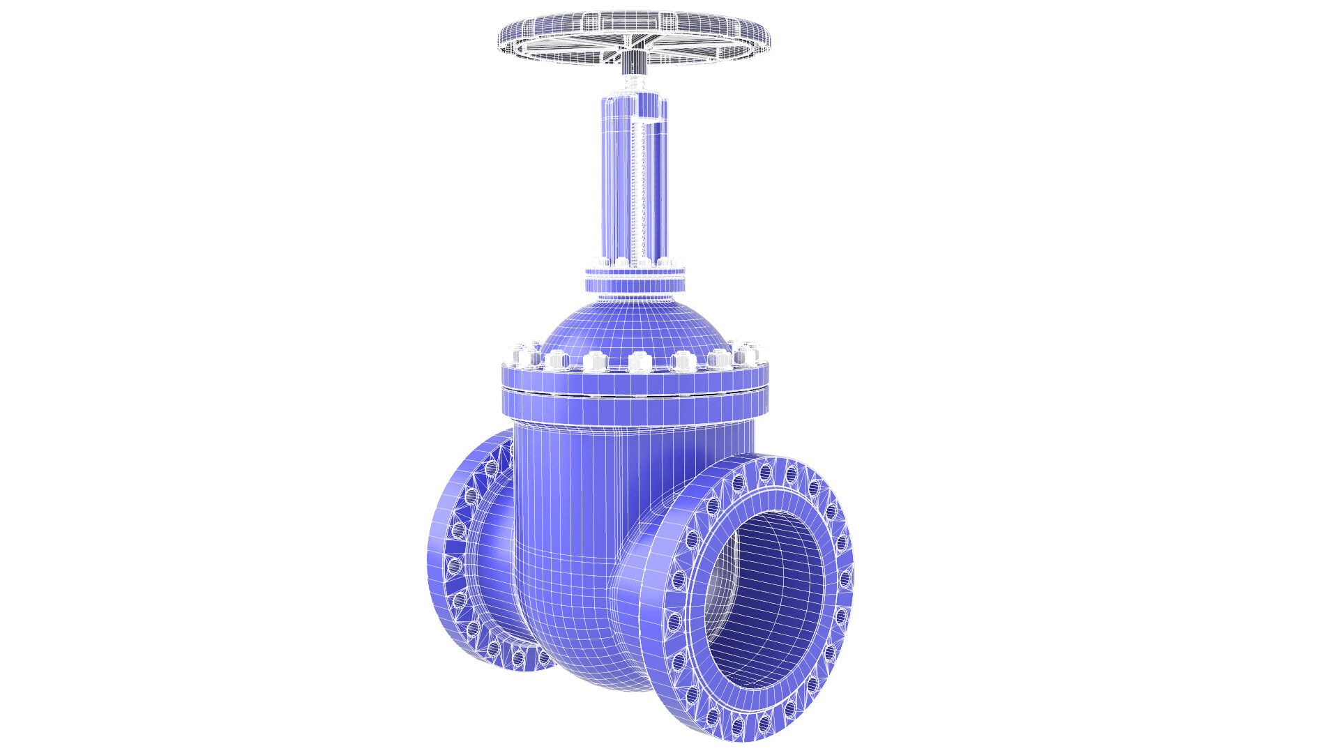 Big Large Gate Valve 46 3D Model - TurboSquid 2308111