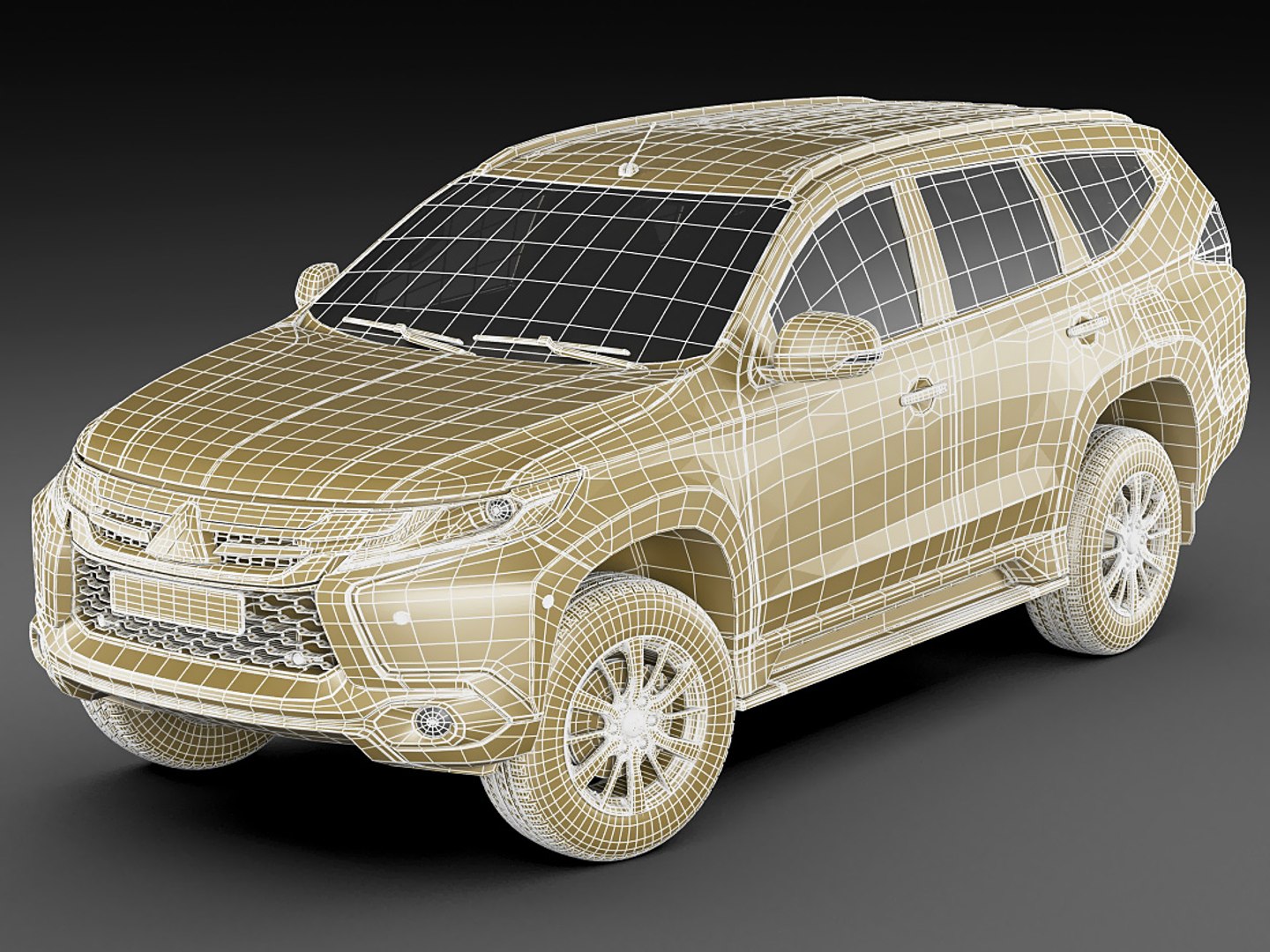 Mitsubishi Pajero Sport 3d Model