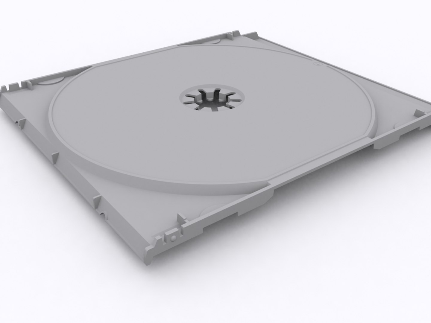 Compact Disc Cd Case 3d Obj