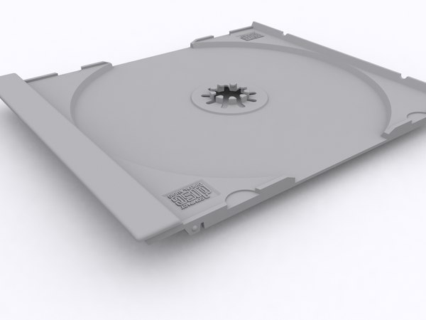 compact disc cd case 3d obj