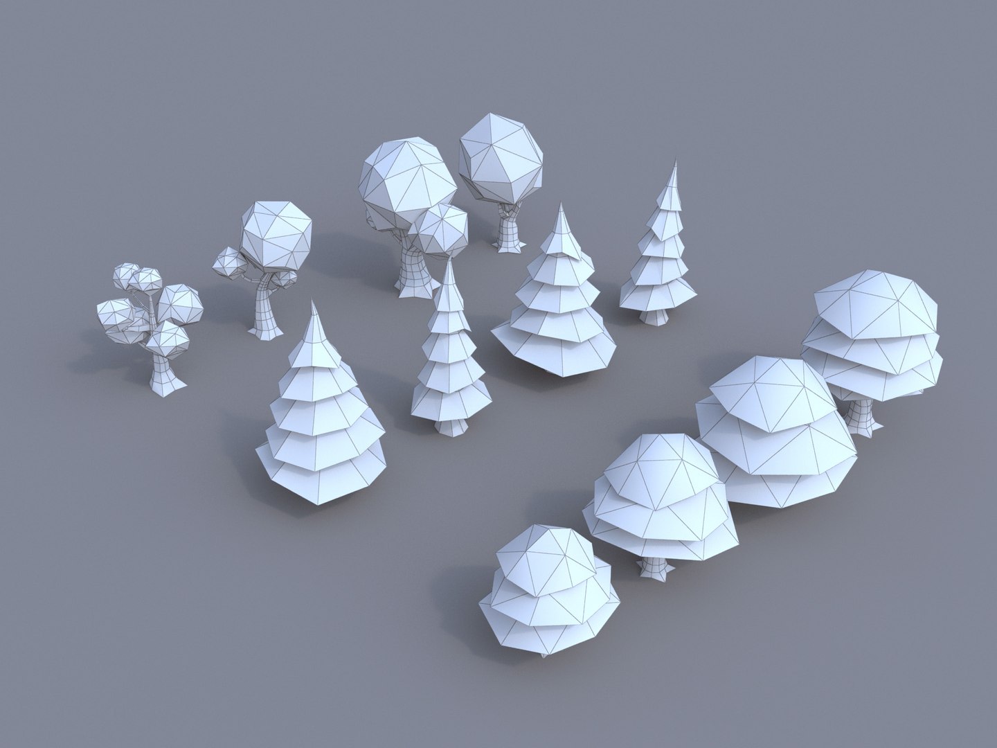 3D Trees Mobile Games - TurboSquid 1159127