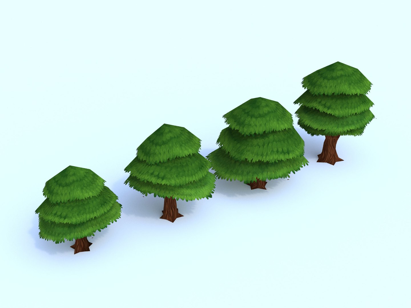 3D Trees Mobile Games - TurboSquid 1159127
