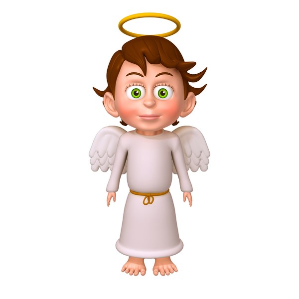 3D angel cartoon - TurboSquid 1532028