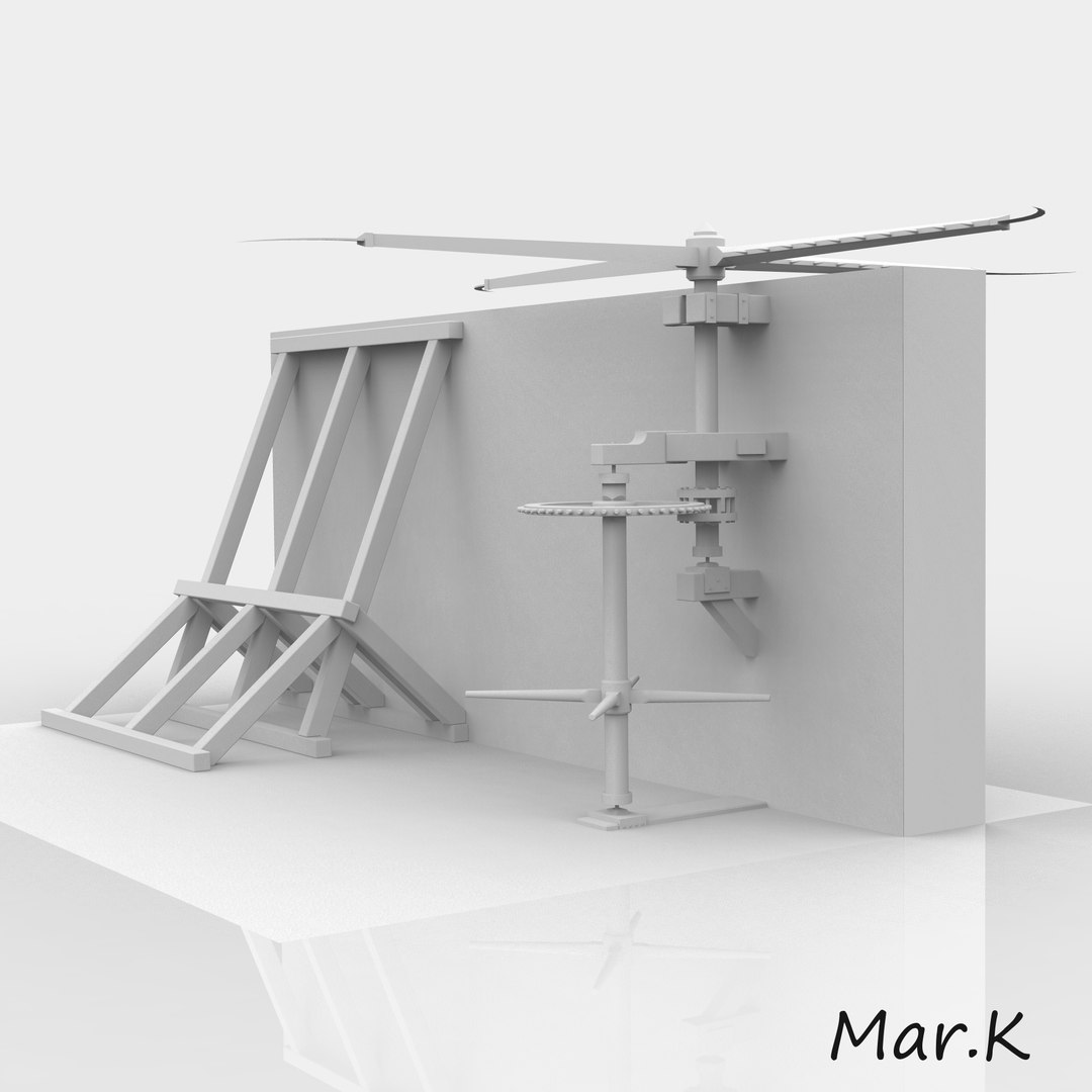 Machine Defense Walls C4d