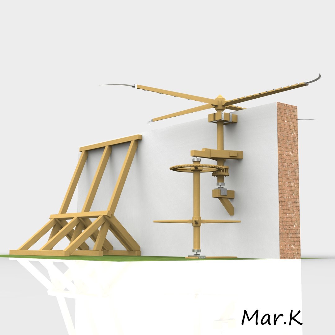 Machine Defense Walls C4d