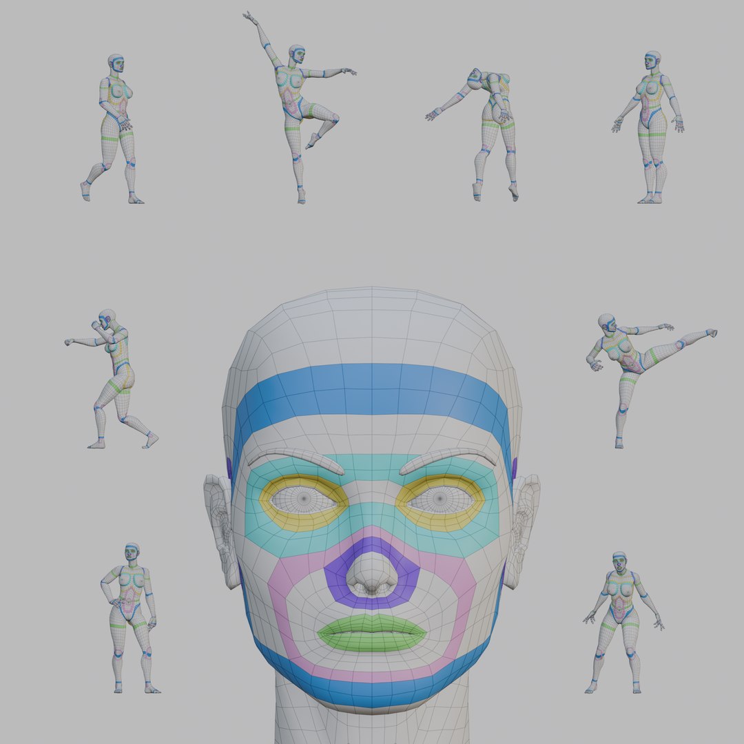Female Topology Base Mesh 3D Model - TurboSquid 2412465