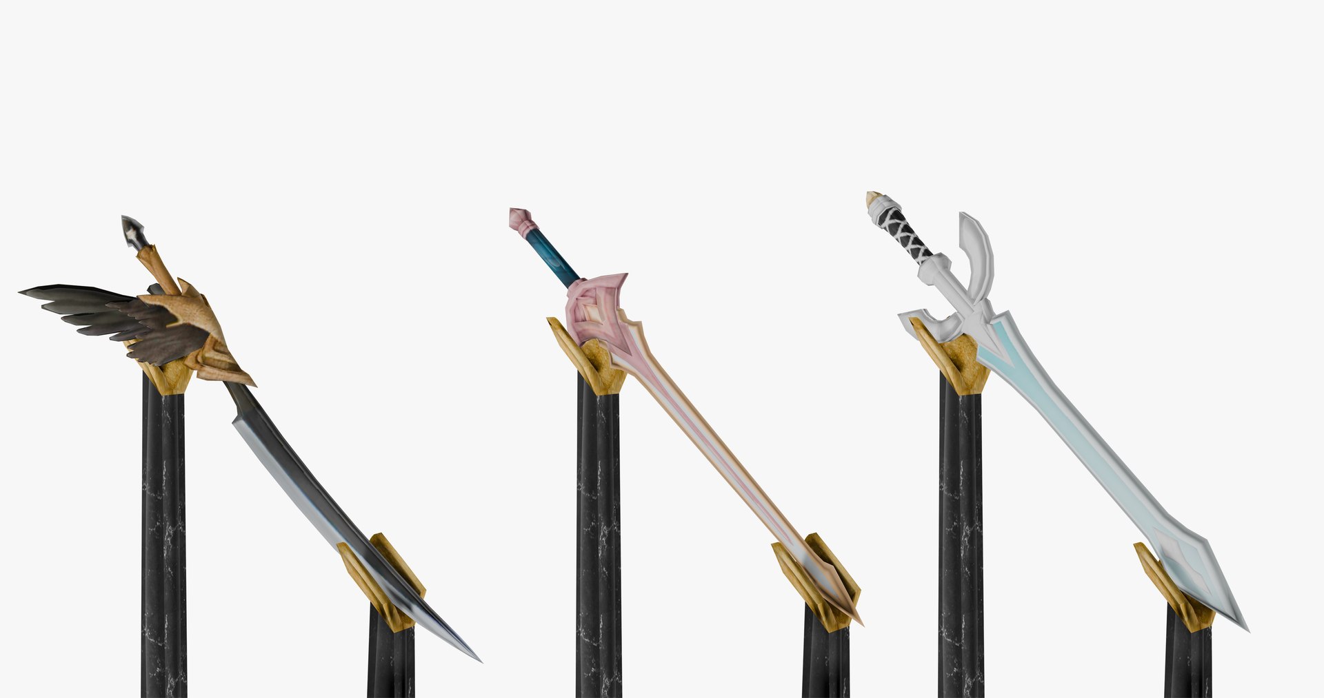 10 Stylized Sword Models Pack 3 - Low Poly 3D Model - TurboSquid 2190865
