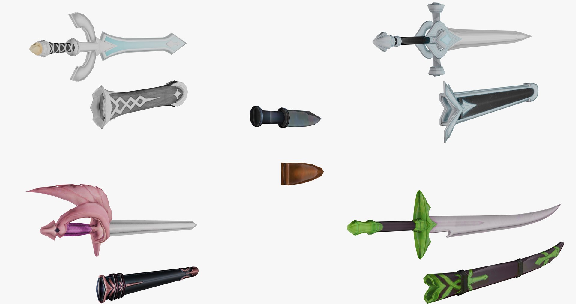 10 Stylized Sword Models Pack 3 - Low Poly 3D Model - TurboSquid 2190865
