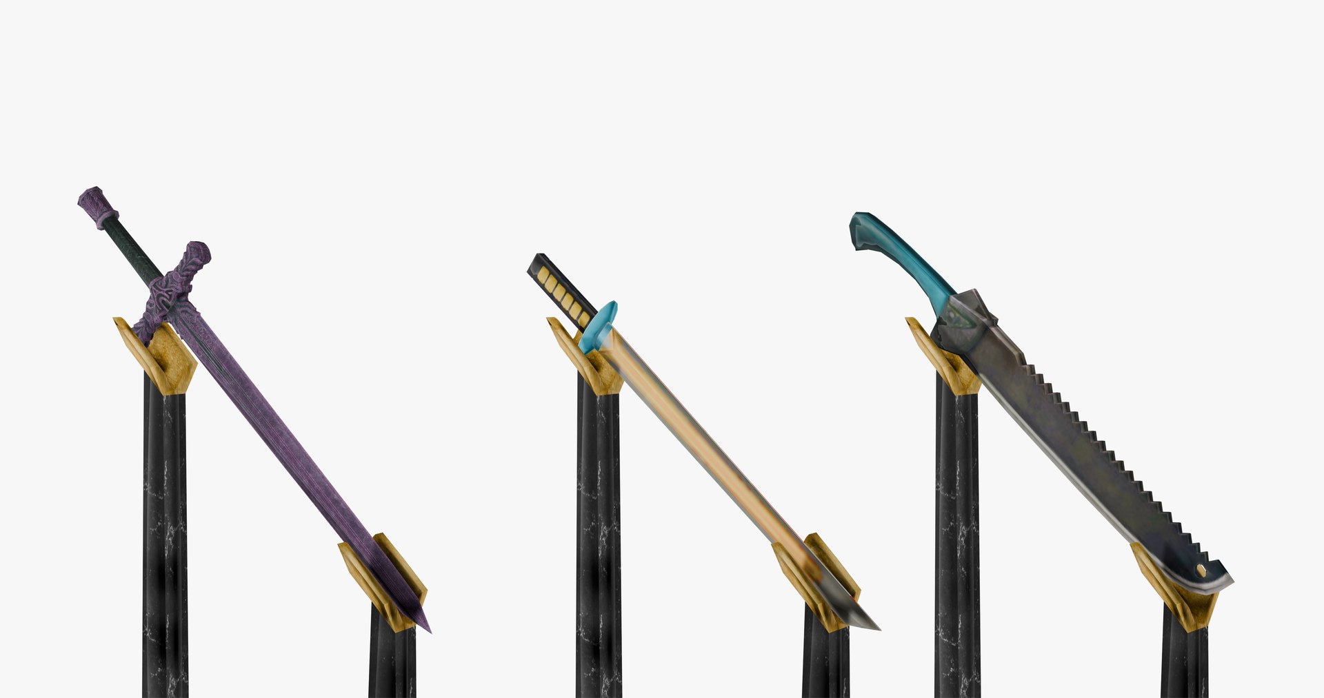 10 Stylized Sword Models Pack 3 - Low Poly 3D Model - TurboSquid 2190865