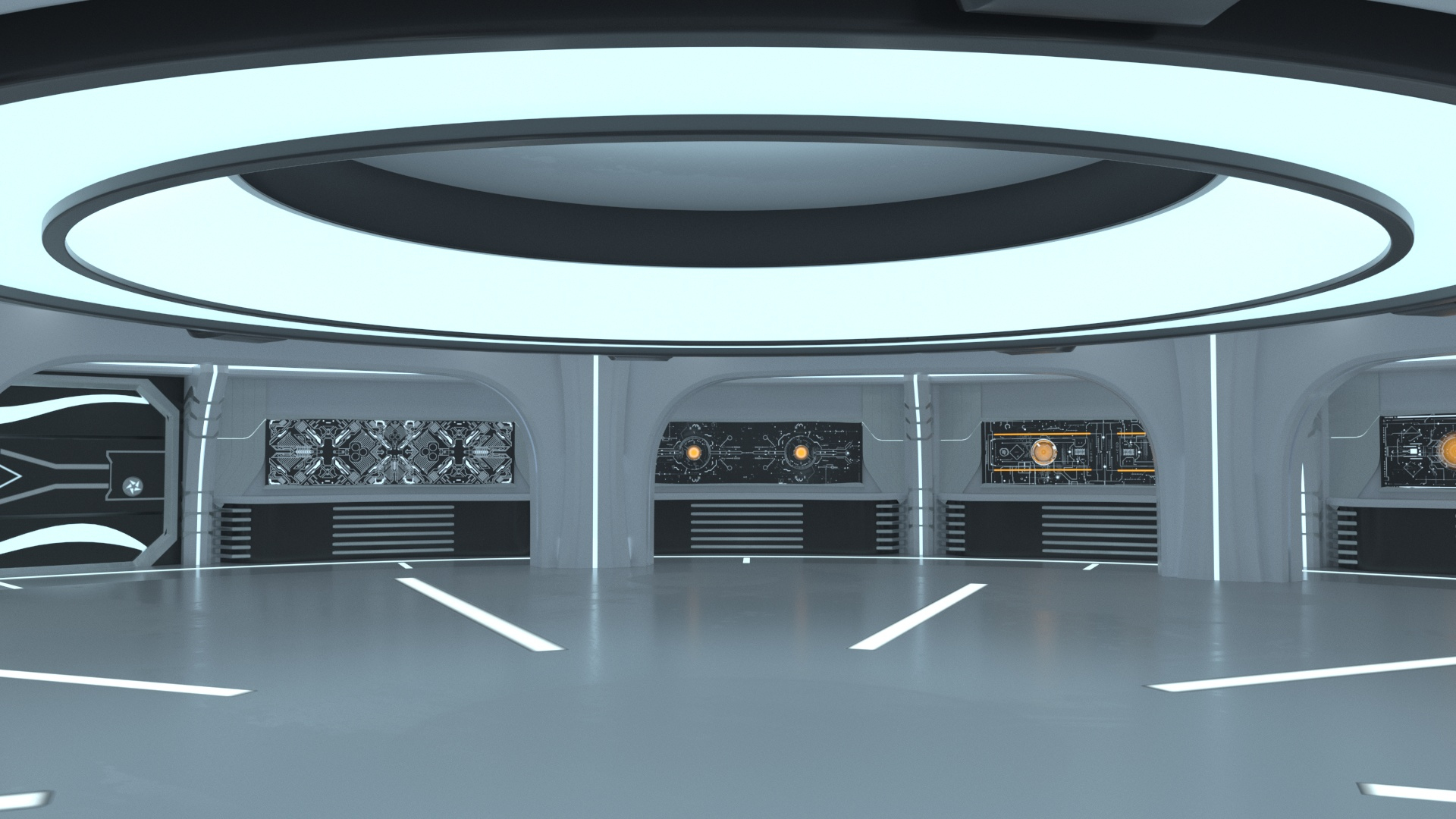 3D Empty Sci Fi Laboratory - TurboSquid 2318818