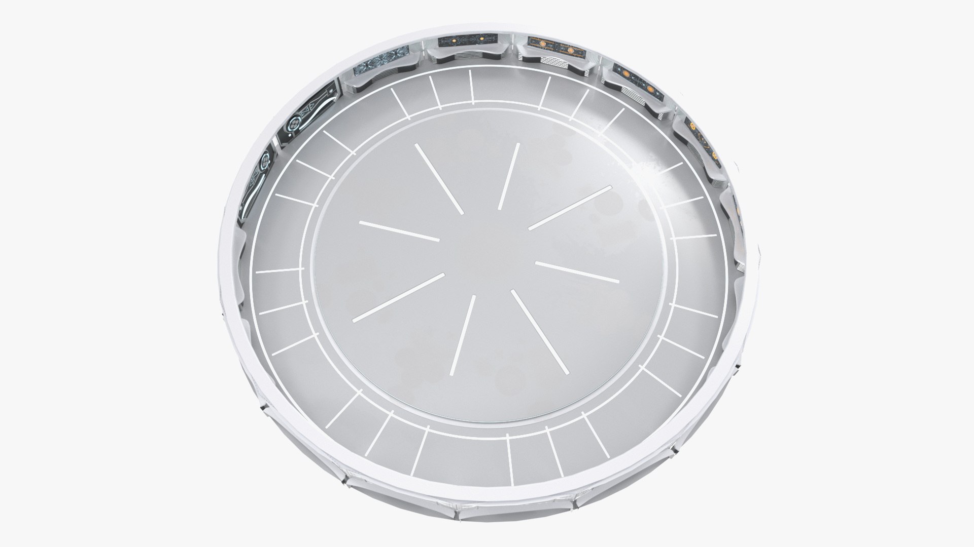 3D Empty Sci Fi Laboratory - TurboSquid 2318818