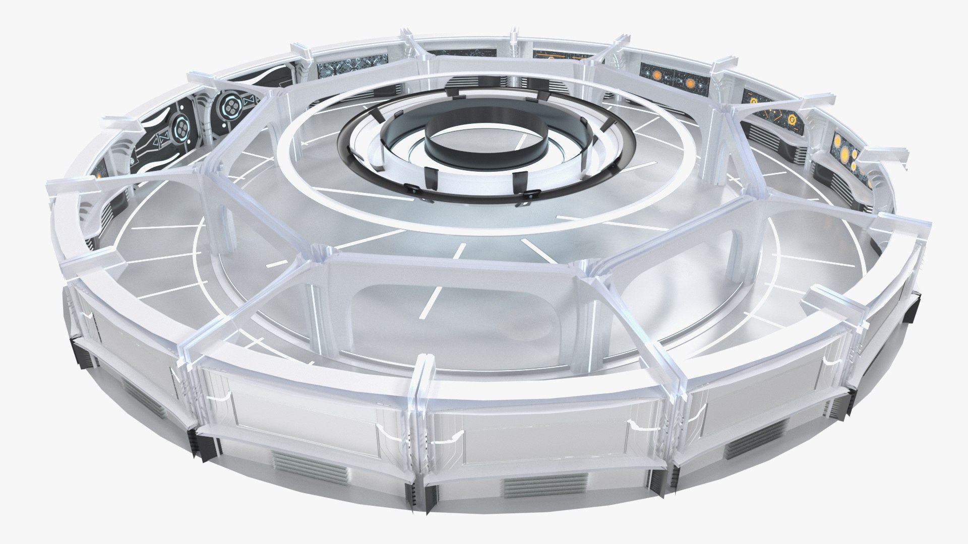 3D Empty Sci Fi Laboratory - TurboSquid 2318818