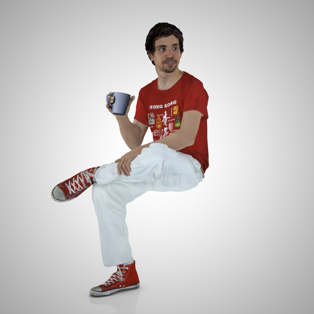 man male human 3d model