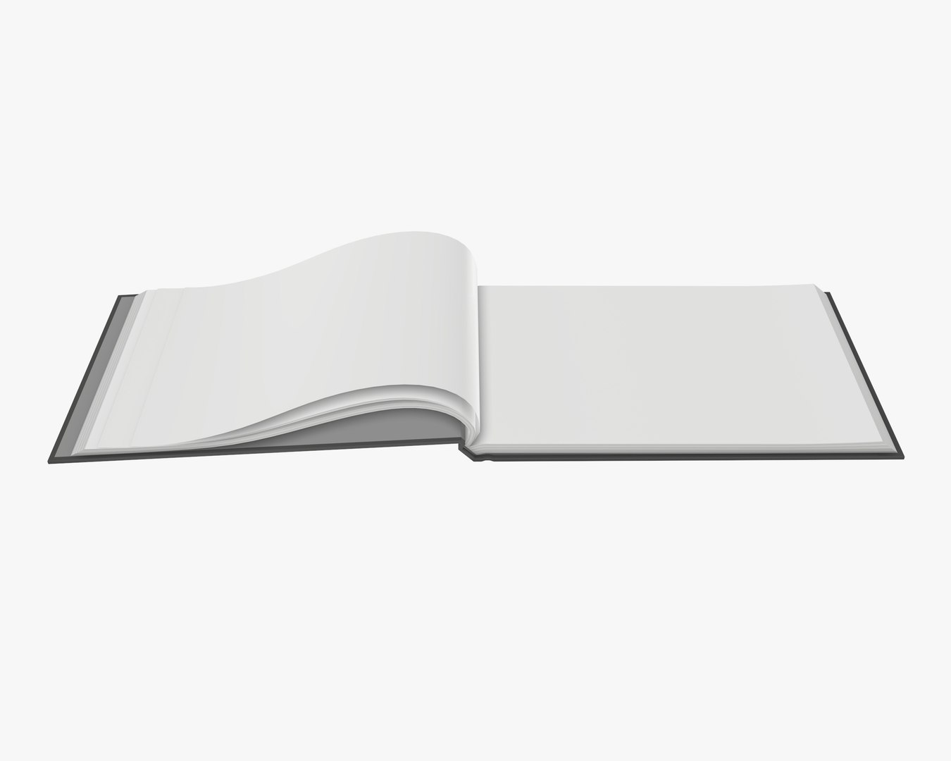 3D Album Opened A5 Model - TurboSquid 1453916