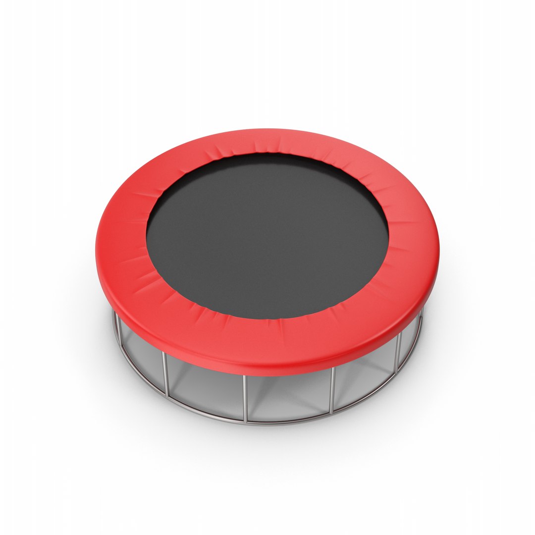 3D Red Trampoline - TurboSquid 2170953