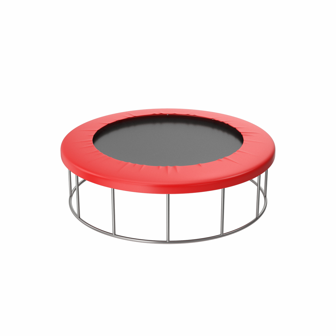 3D Red Trampoline - TurboSquid 2170953