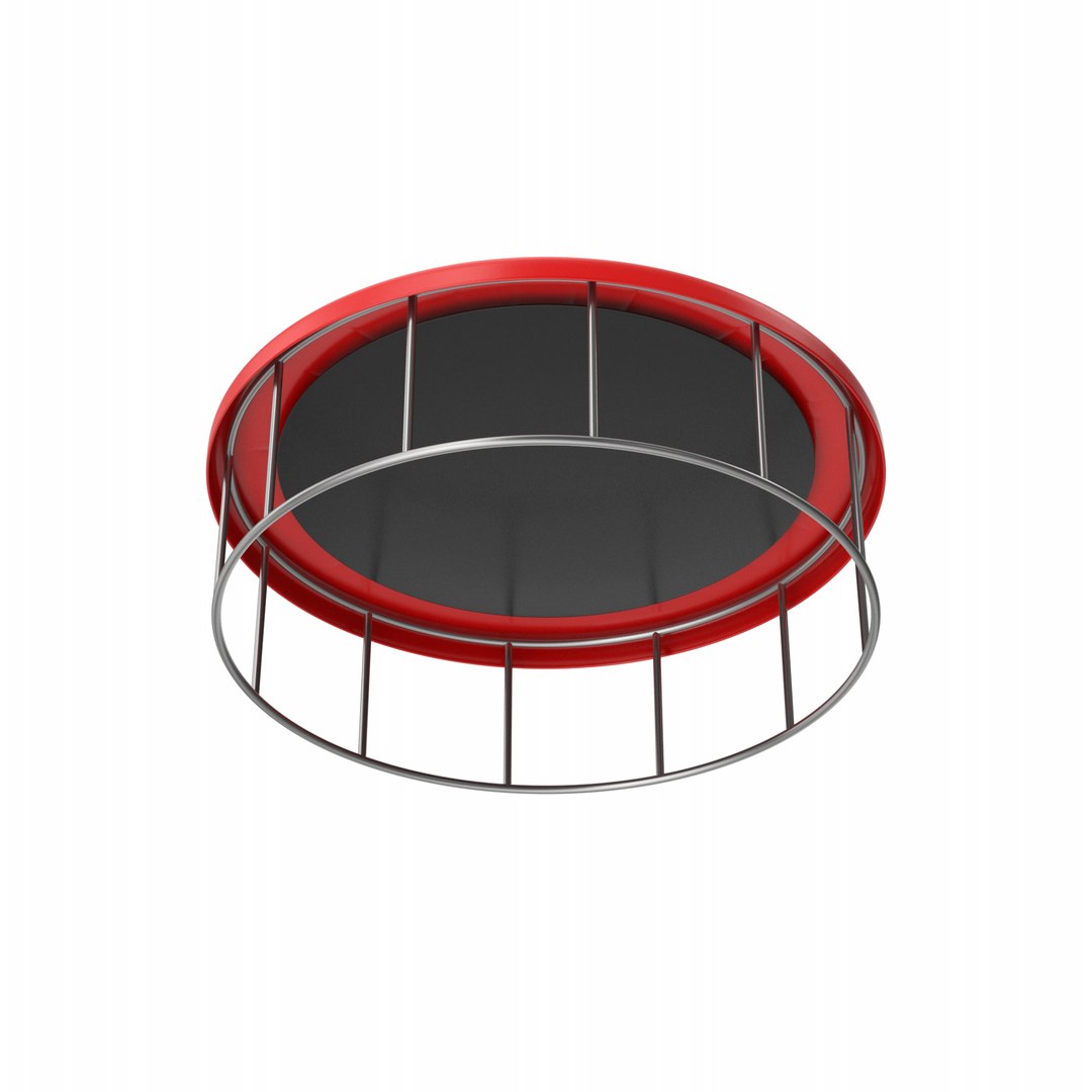 3D Red Trampoline - TurboSquid 2170953