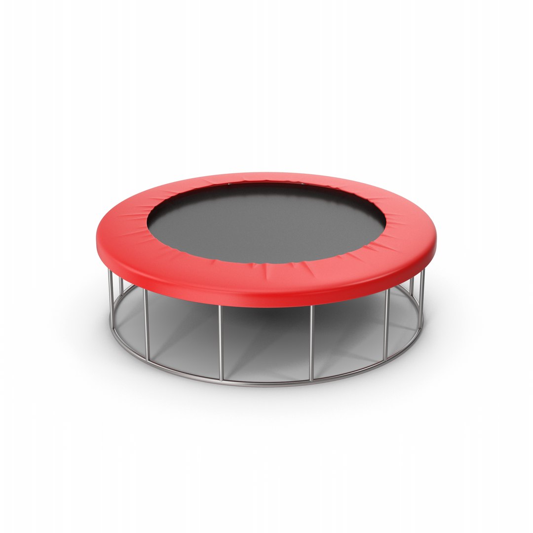 3D Red Trampoline - TurboSquid 2170953