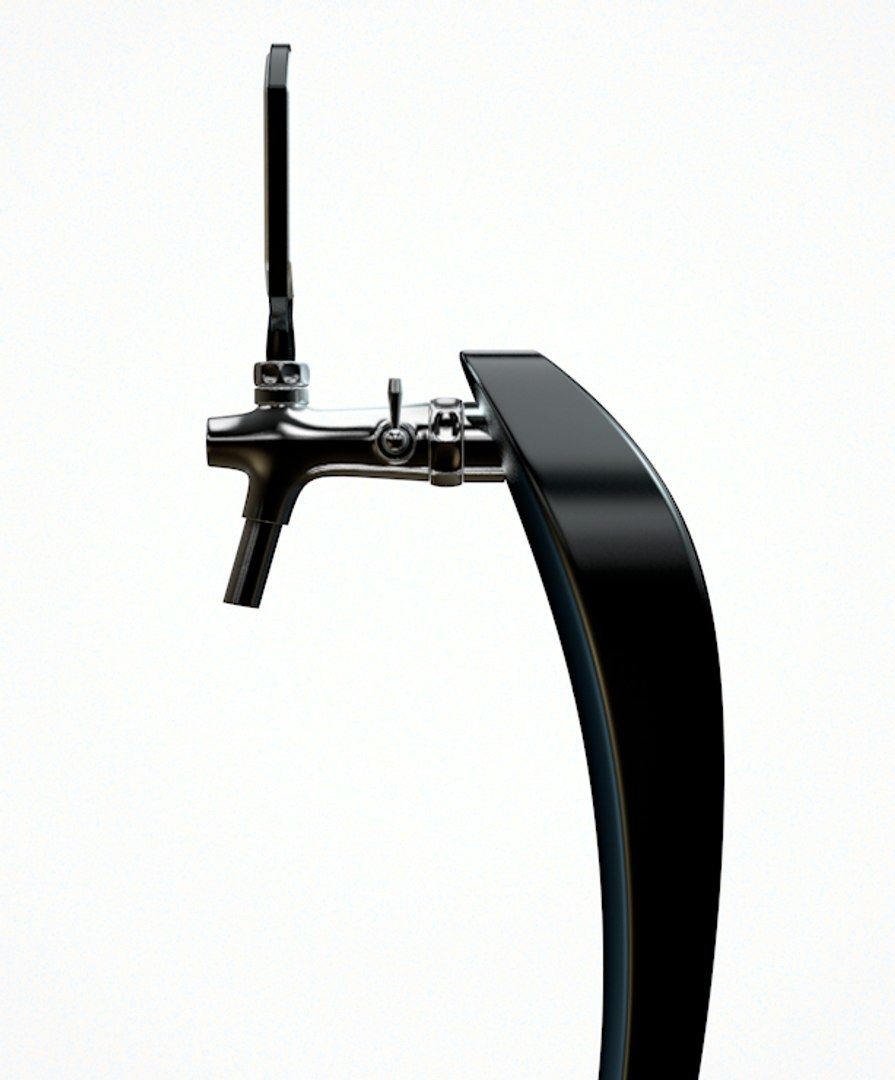 3D Slick Modern Draught Beer Tap Model - TurboSquid 1232812