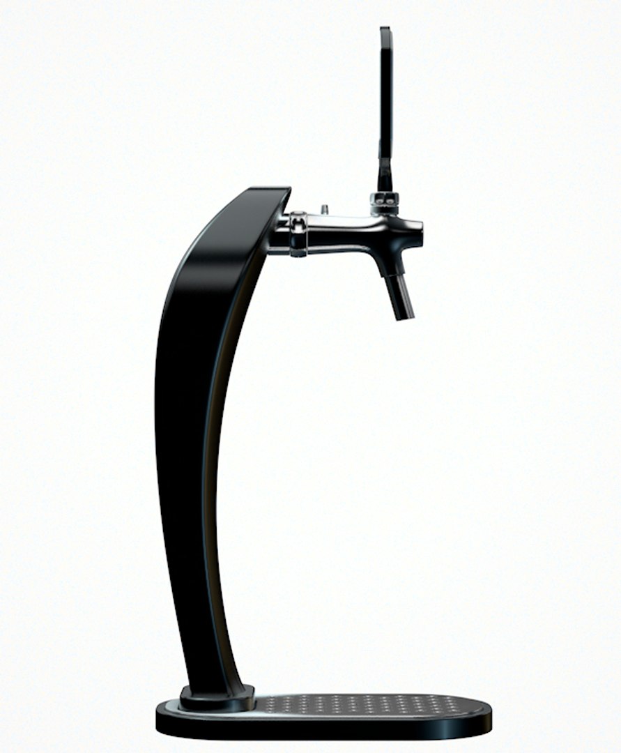3D Slick Modern Draught Beer Tap Model - TurboSquid 1232812
