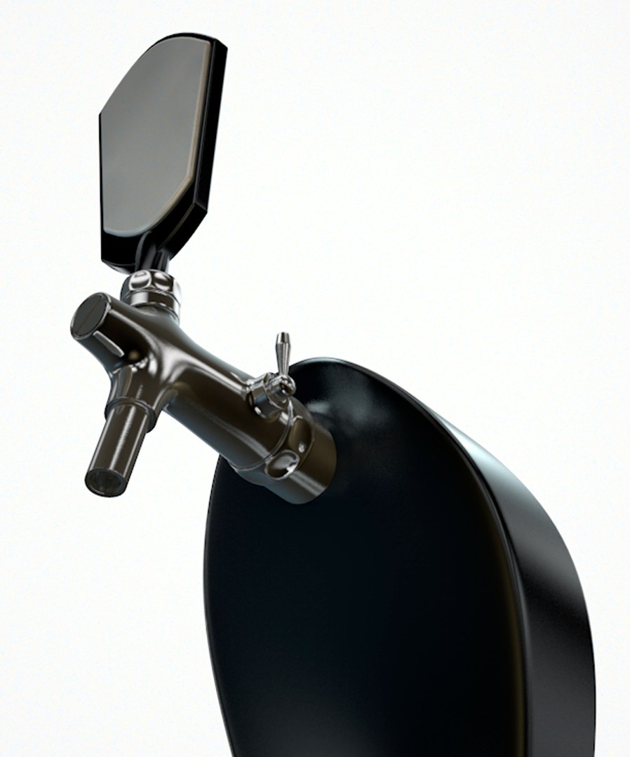 3D Slick Modern Draught Beer Tap Model - TurboSquid 1232812