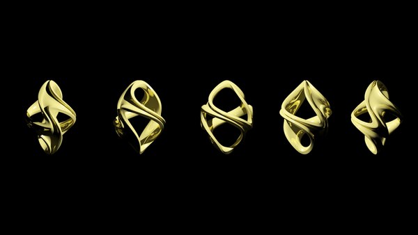 Modern dynamic Jewellery 3D 모델 - TurboSquid 1916804