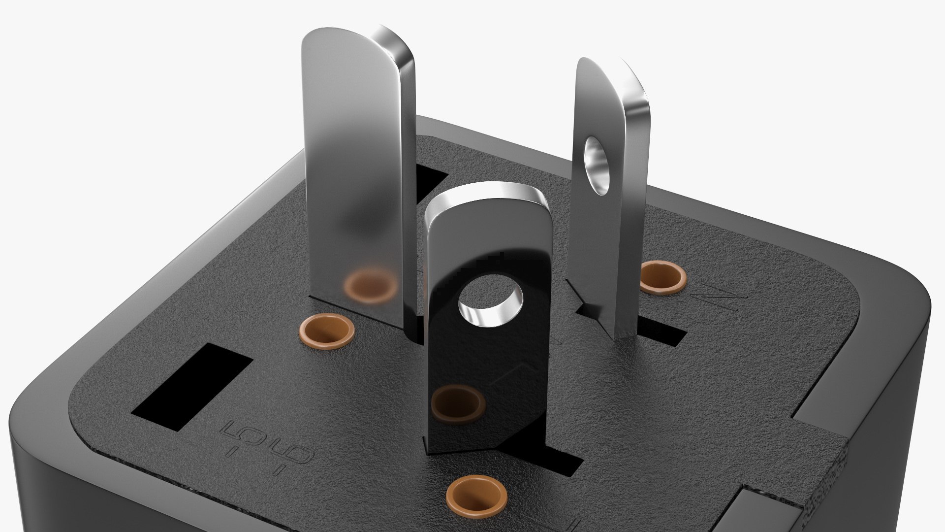 3D Electrical Plug Type I Adapter Black Model - TurboSquid 1838074