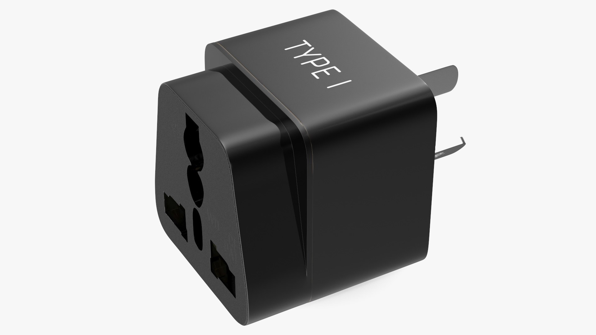 3D Electrical Plug Type I Adapter Black Model - TurboSquid 1838074