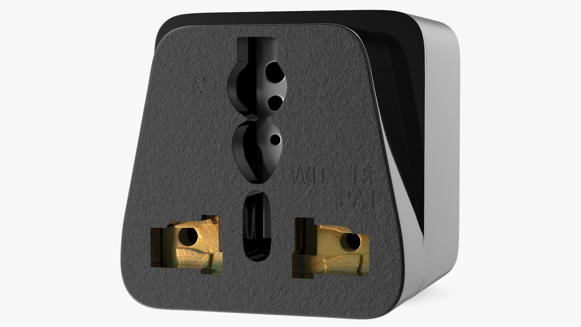 3D Electrical Plug Type I Adapter Black Model - TurboSquid 1838074