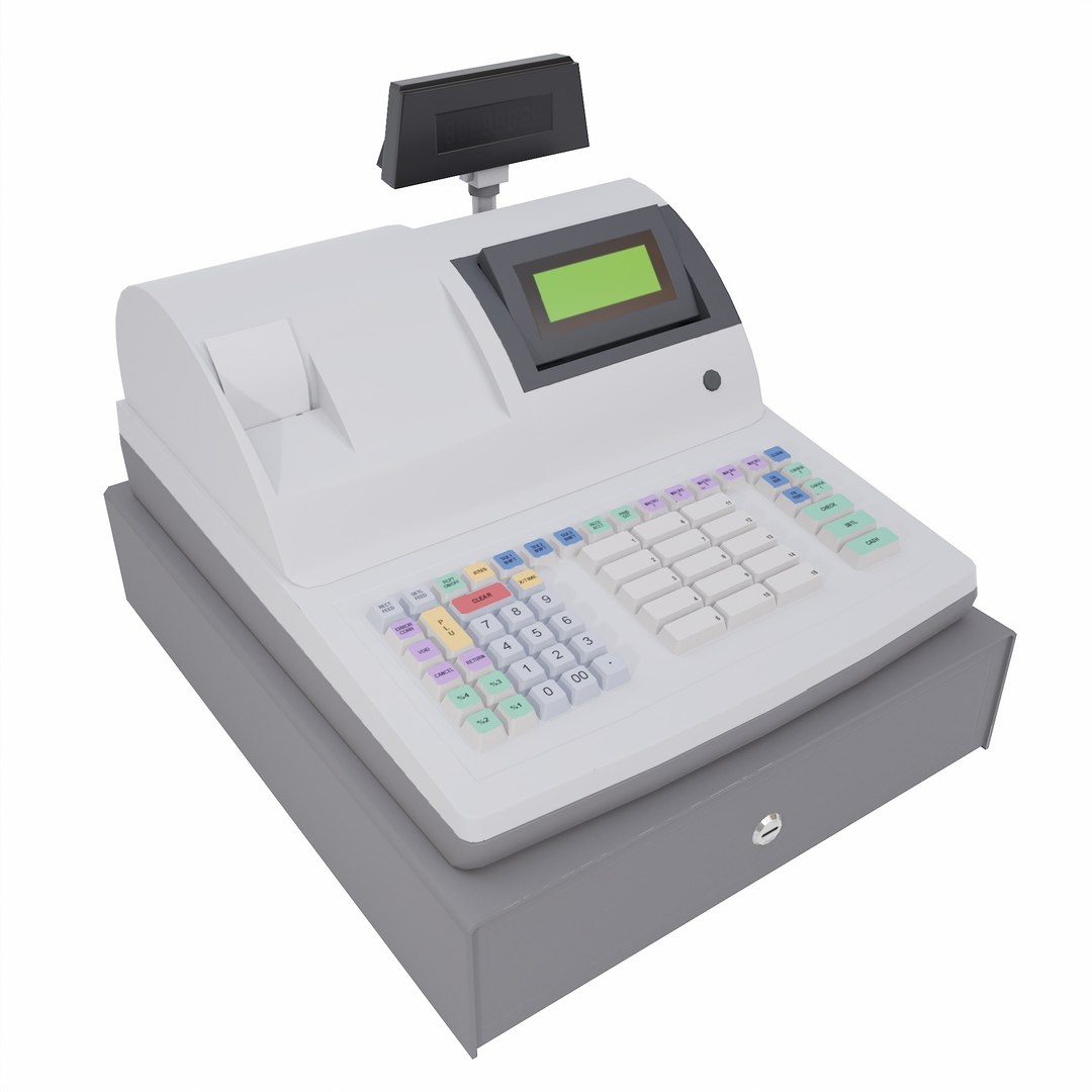 Billing Machine Lowpoly 3d Model - TurboSquid 2410610