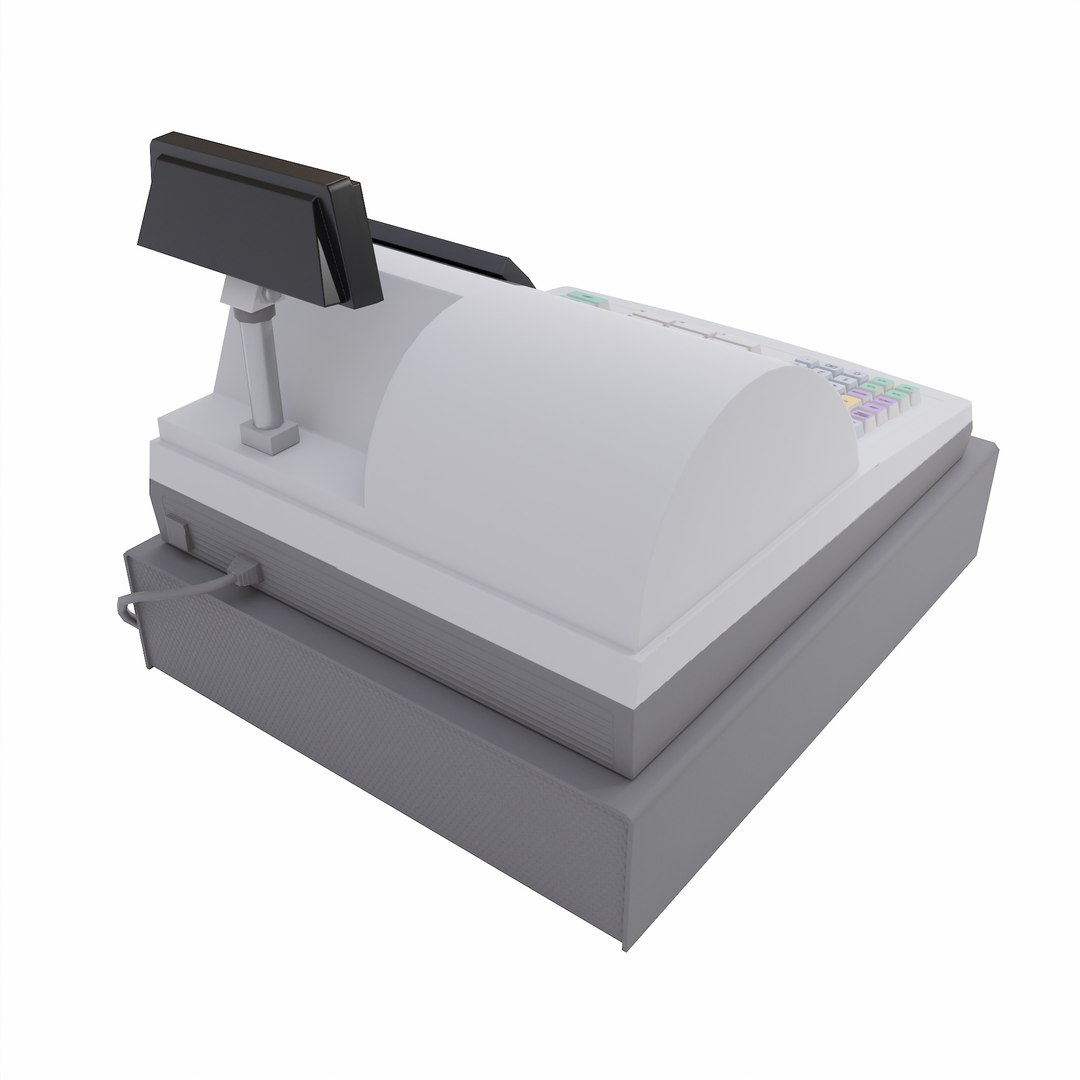 Billing Machine Lowpoly 3d Model - TurboSquid 2410610