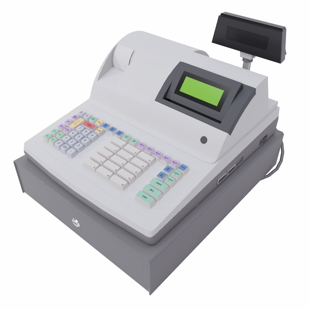 Billing Machine Lowpoly 3d Model 3D Model - TurboSquid 2410610