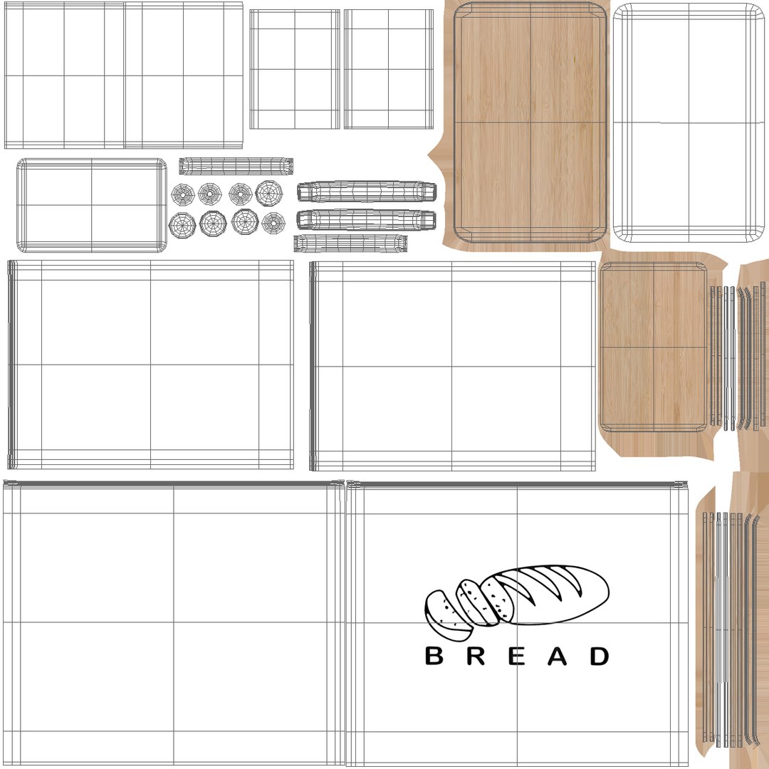 3D Kitchen Bread Box White Big - TurboSquid 1912070