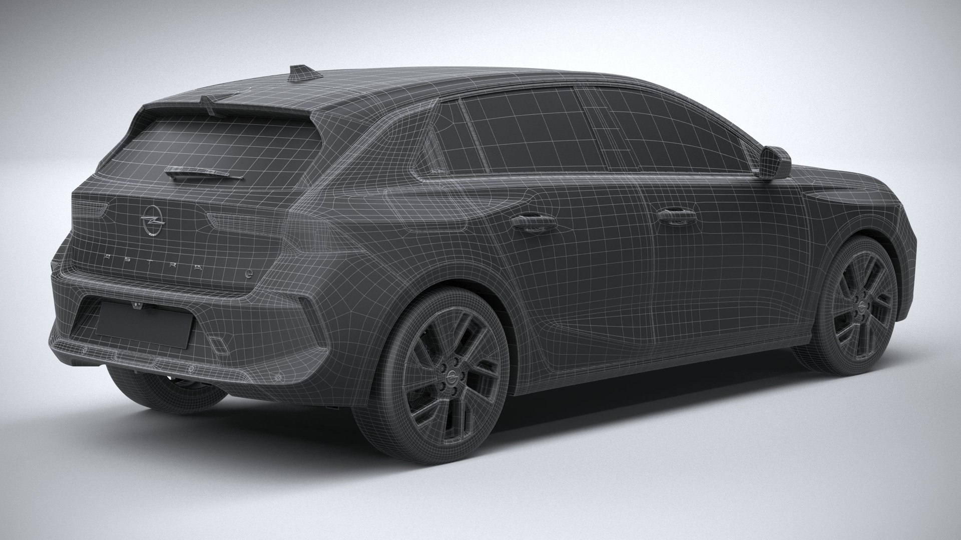 Opel Astra Electric 2023 3D model - TurboSquid 2098592