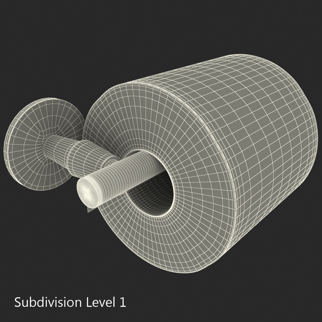 3ds max toilet paper holder