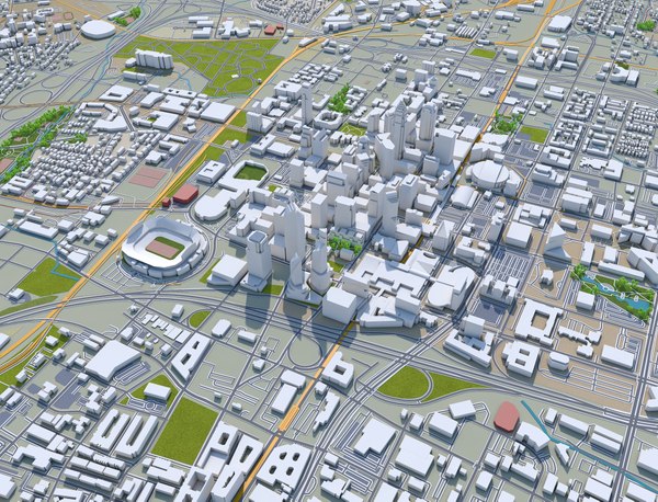 City area building model - TurboSquid 1608894