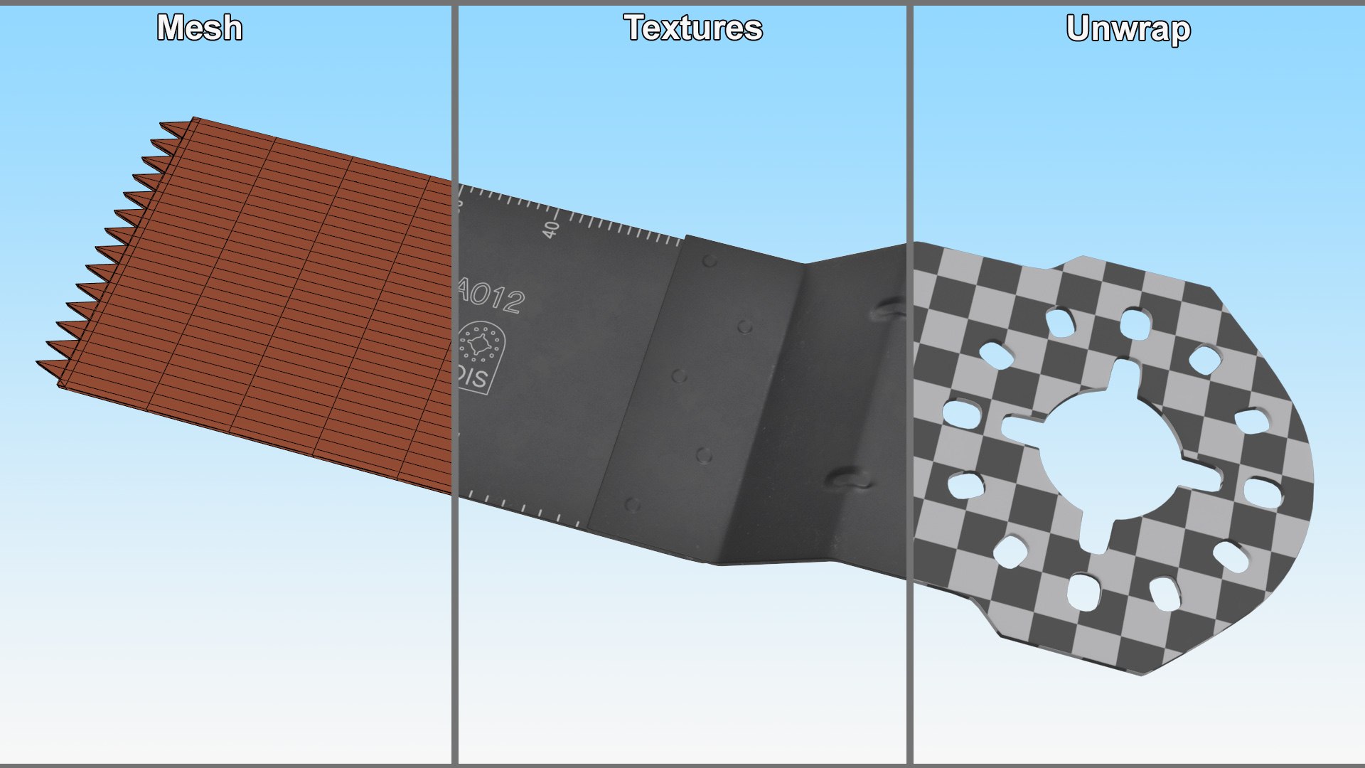 Oscillating Saw Blade 3D Model - TurboSquid 2300574