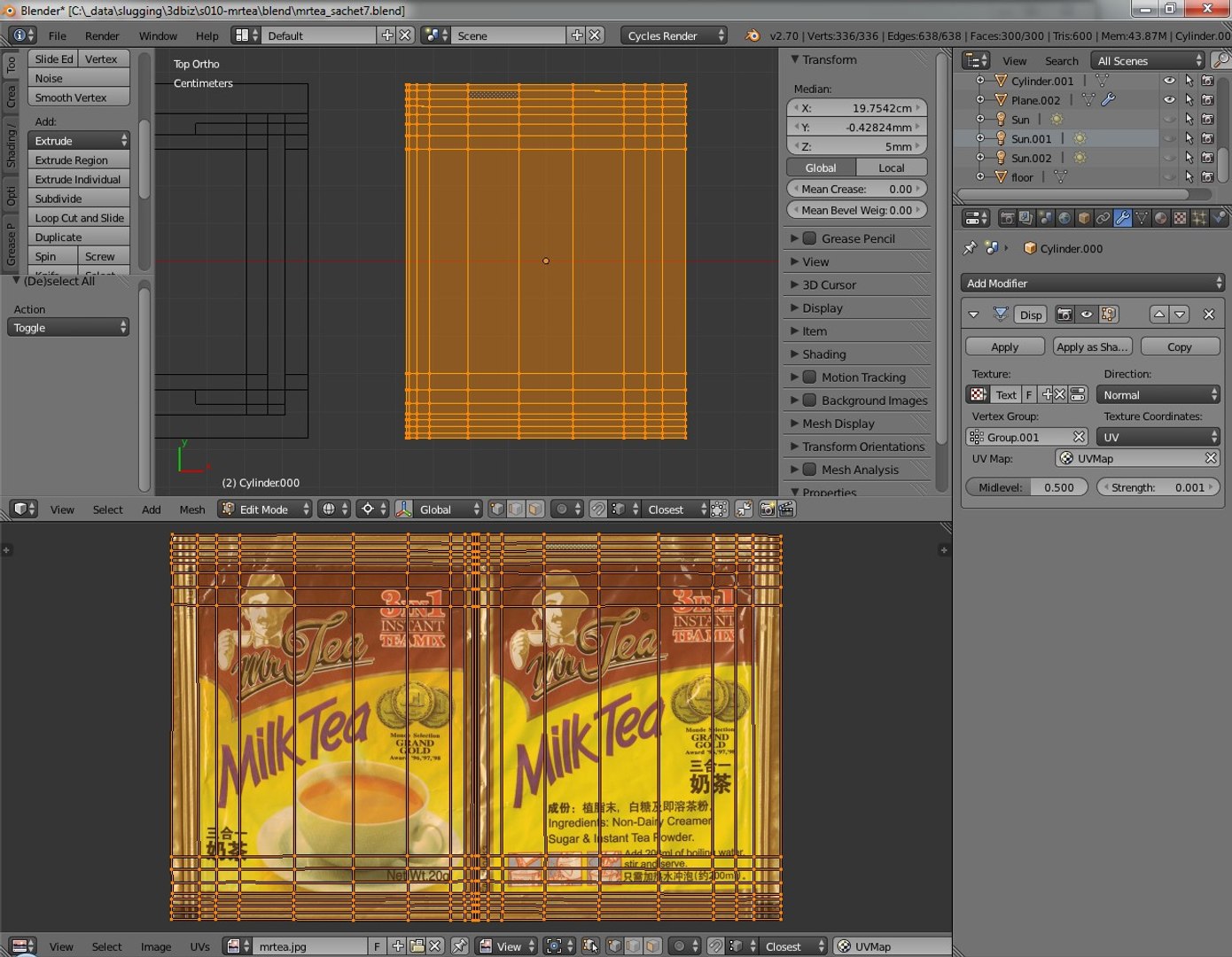 Mr Tea 3-in-1 Milk 3d Model