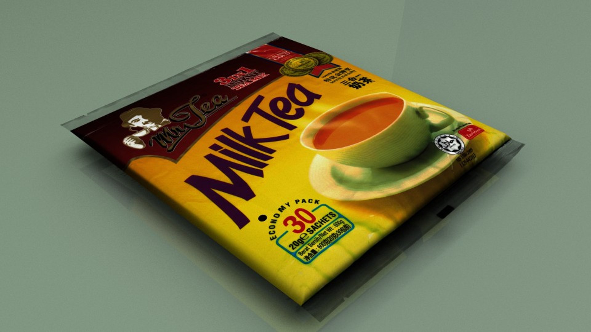 Mr Tea 3-in-1 Milk 3d Model