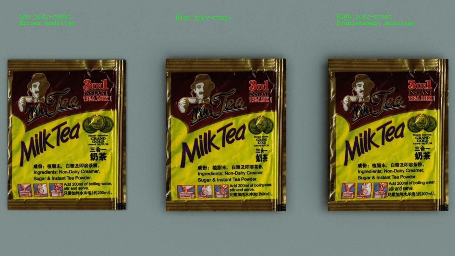 Mr Tea 3-in-1 Milk 3d Model