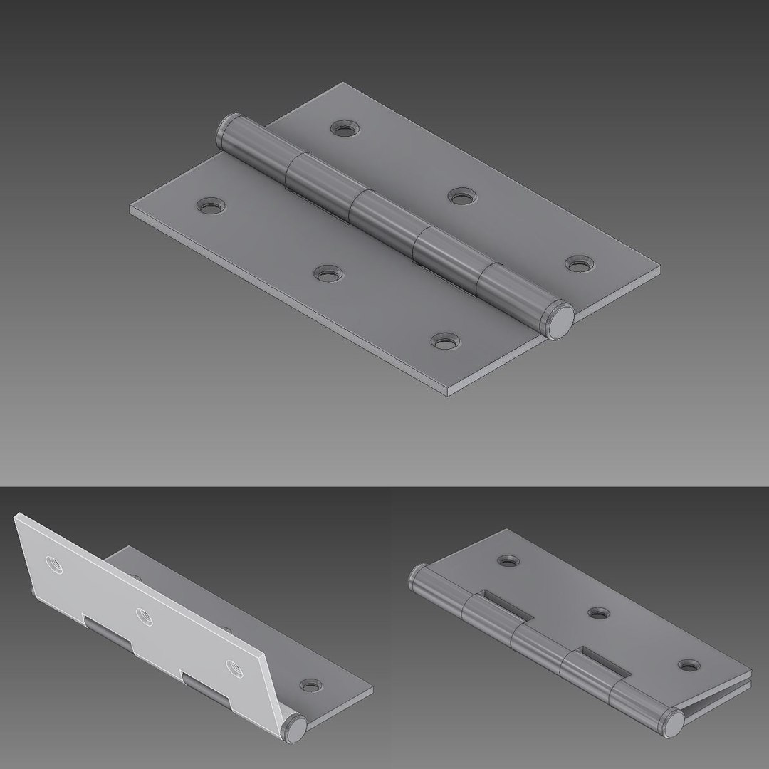3d Metal Hinge Model