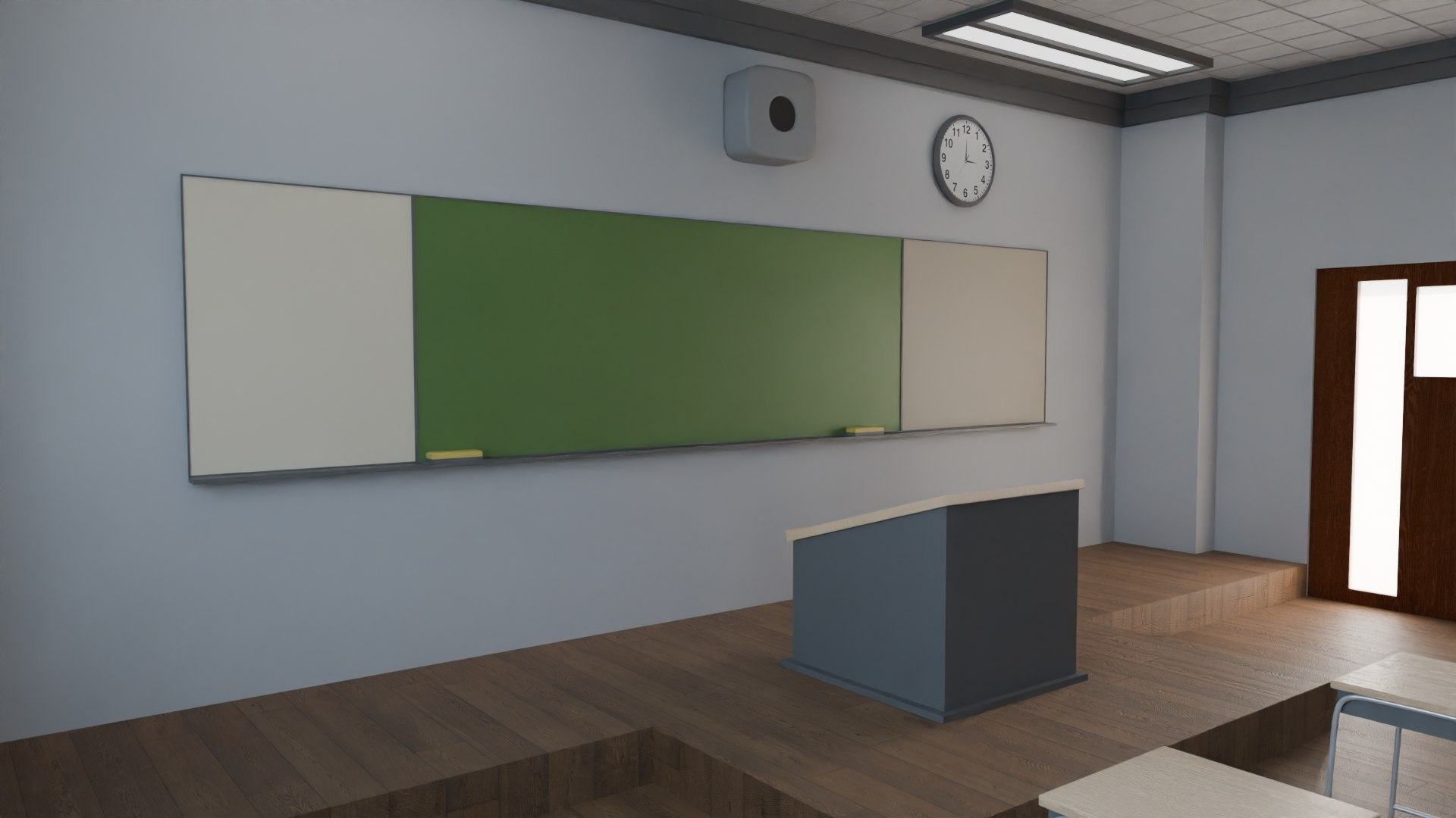 3D Highly Detailed And Realistic 3D Classroom Model - TurboSquid 2371319