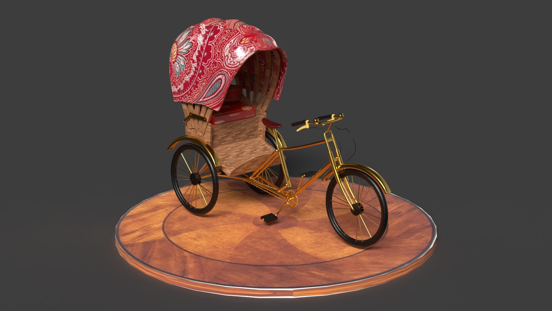3D Chinese Rickshaw Figure Model - TurboSquid 2325043