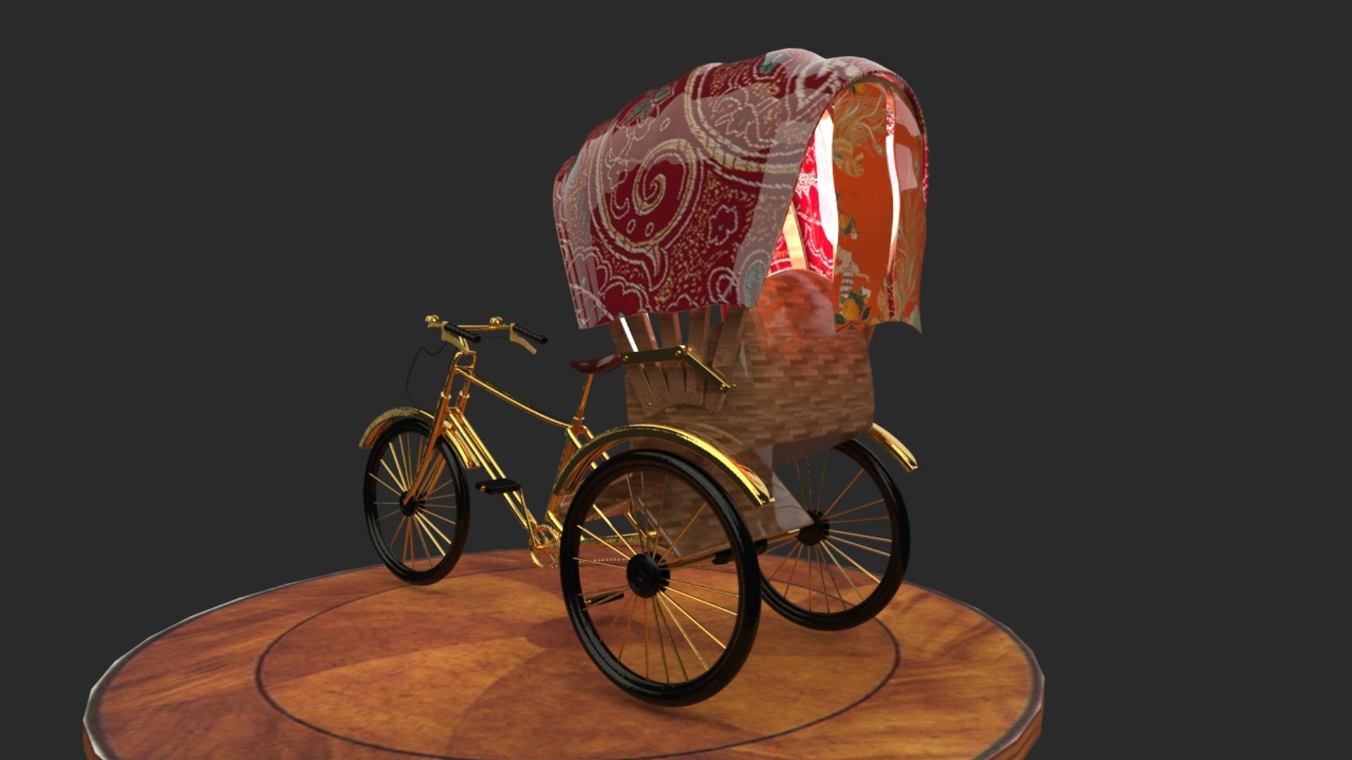 3D Chinese Rickshaw Figure Model - TurboSquid 2325043