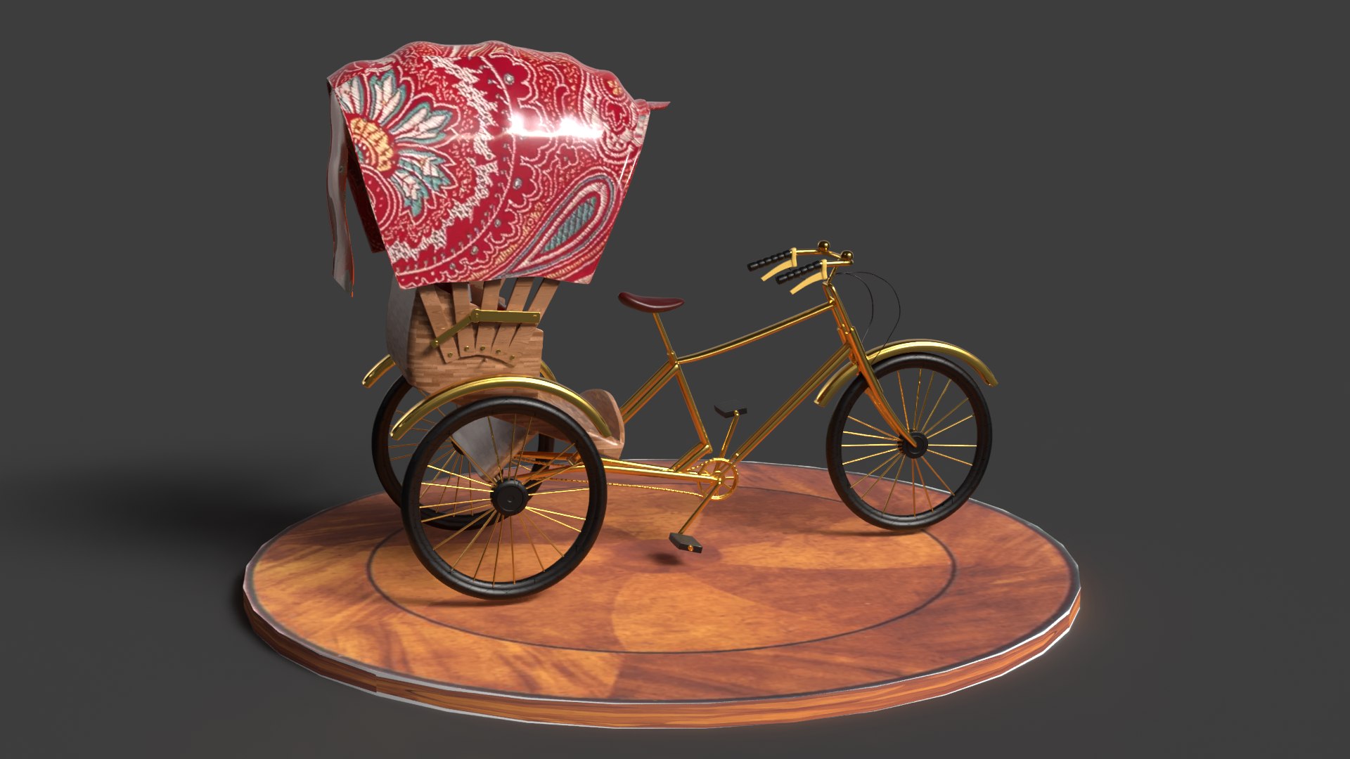3D Chinese Rickshaw Figure Model - TurboSquid 2325043