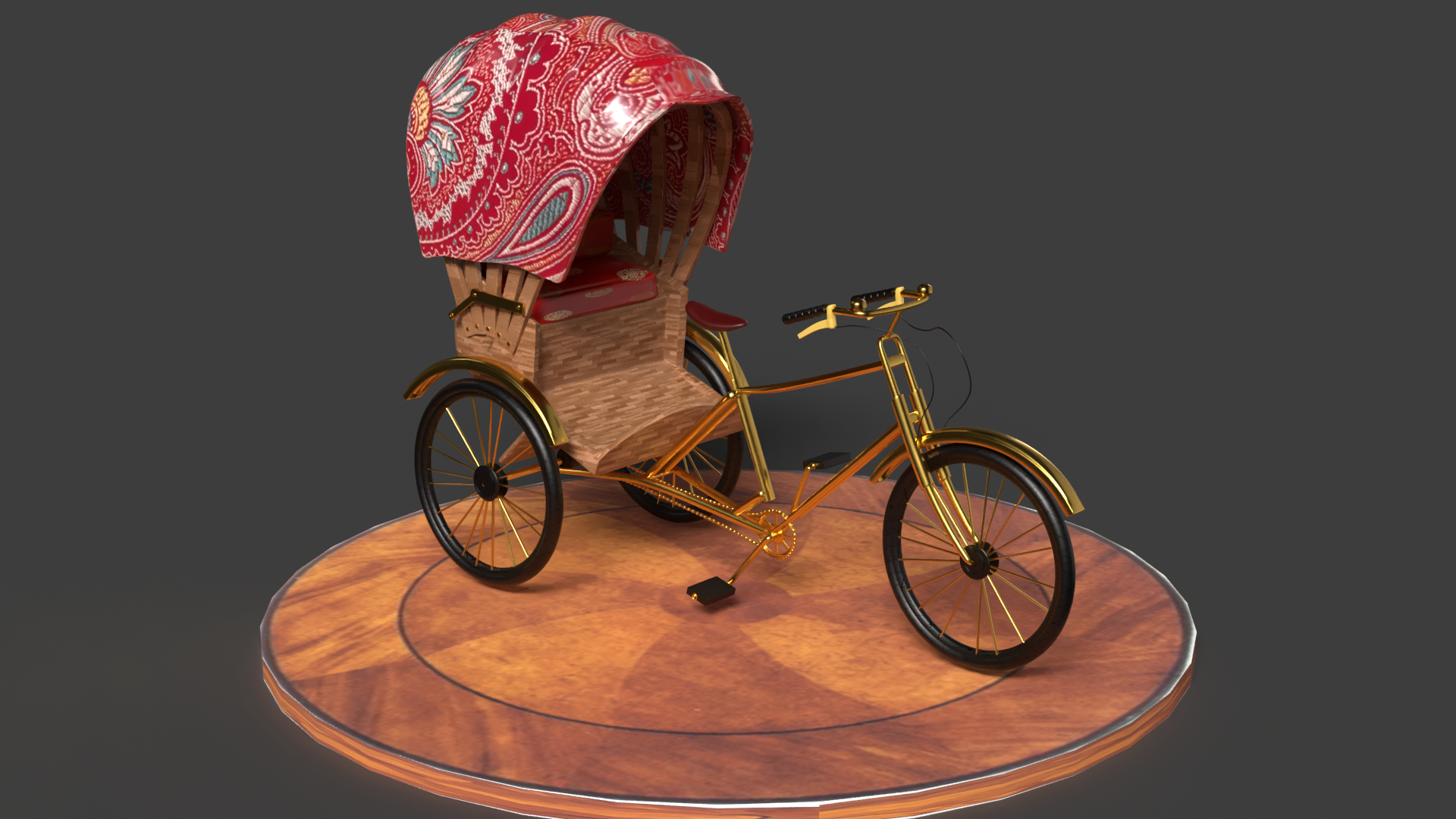 3D Chinese Rickshaw Figure Model - TurboSquid 2325043
