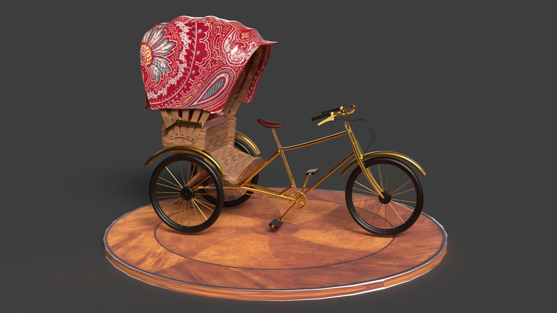 3D Chinese Rickshaw Figure Model - TurboSquid 2325043