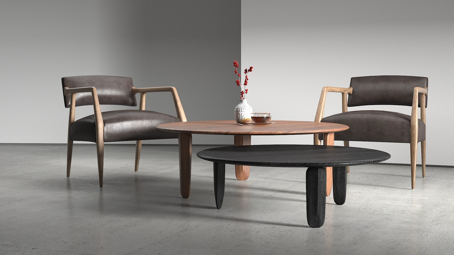 ZEITRAUM KUYU COFFEE TABLES 3D Model Model - TurboSquid 1810568