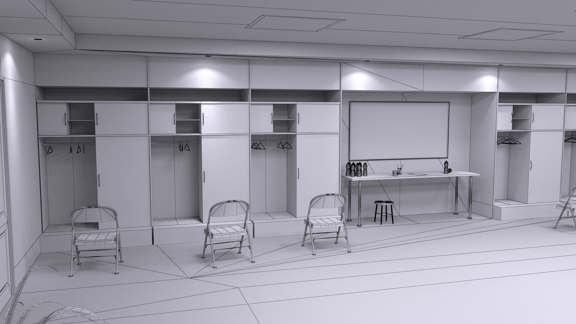 Locker Room 2 - Blue 3D - TurboSquid 1913556